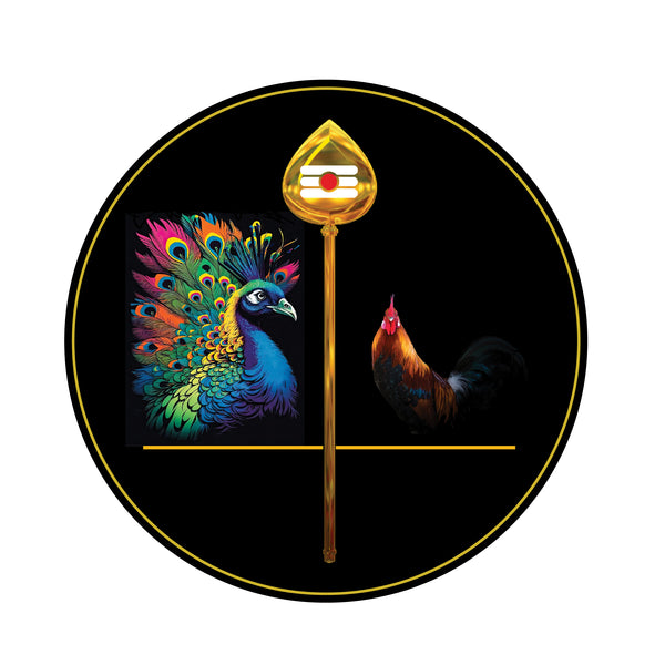 Lord Kandhan I Vel Mayil Seval I Murugan I Bike Sticker – Peacockride