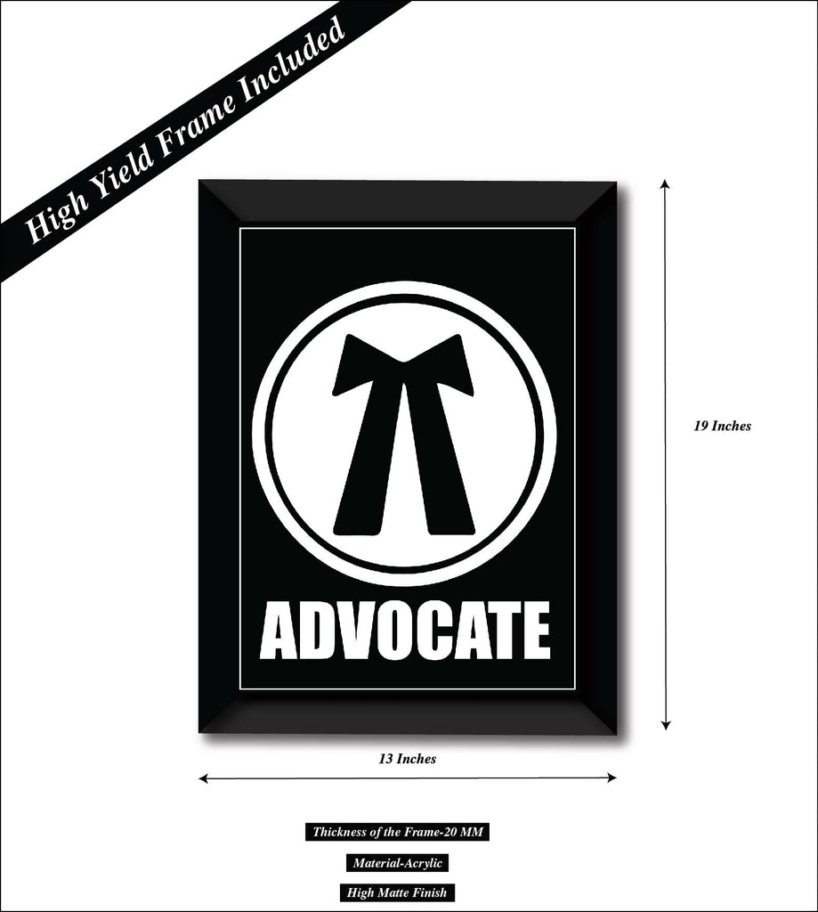 Advocate I Lawyer I The Court I Wall Poster / Frame – Peacockride