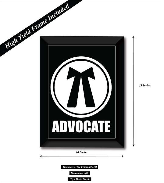 Advocate I Lawyer I The Court I Wall Poster / Frame – Peacockride