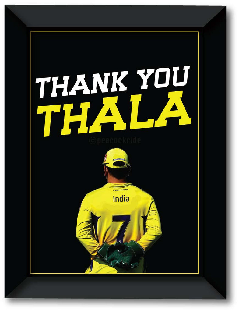 MS Dhoni I CSK I Farewell DHONI I Enga Thala Dhoni I Wall Poster / Fra ...