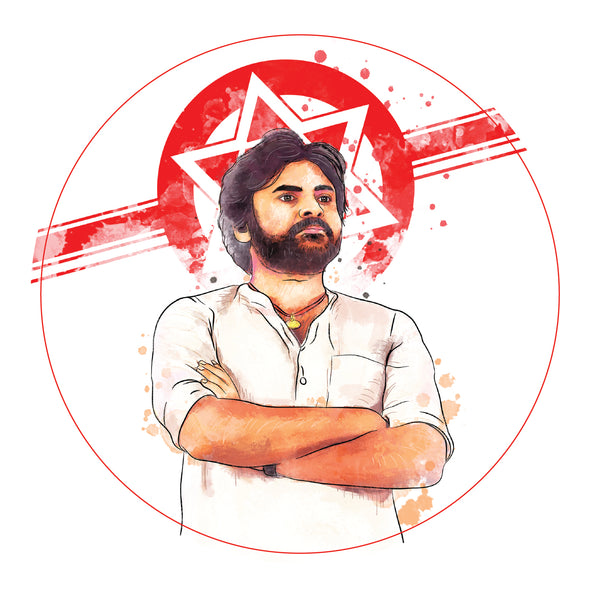 Pawan Kalayan I Jana Sena Party I JSP I Bike Sticker – Peacockride