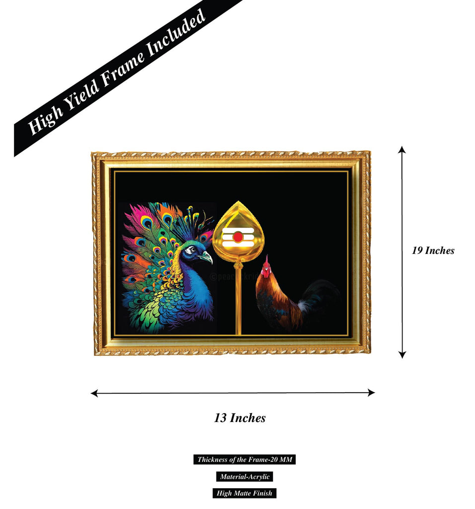 Lord Kandhan I Vel Mayil Seval I Murugan I Wall Poster / Frames ...