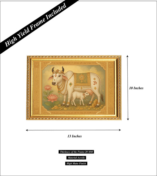 Komatha I Gomatha I Kamdhenu I Kamdhenu Cow I Cow Madhubani I Cow with ...