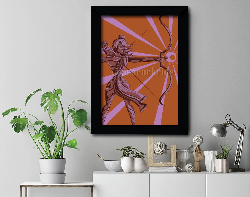 "Lord Rama" Wall Poster/Frame – Peacockride