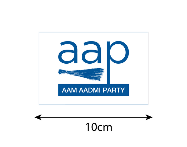 Aam Aadmi Party I AAP I Flag Bike Sticker – Peacockride