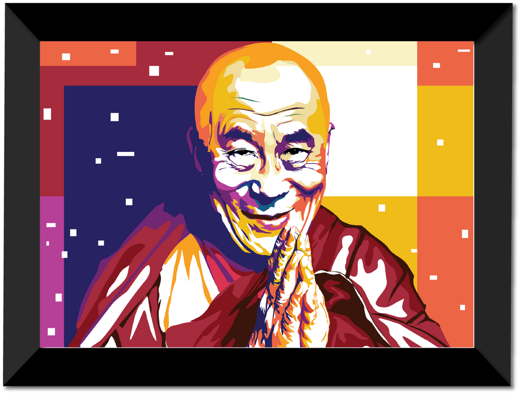 Dalai Lama Wall Poster / Frame – Peacockride