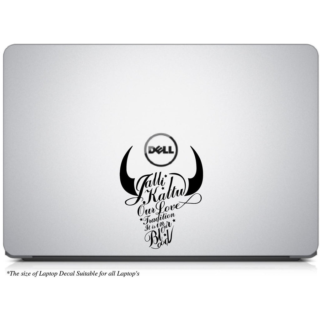 Jallikattu It's in our Blood Laptop decal – Peacockride