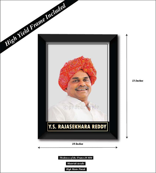 Y. S. Rajasekhara Reddy I YSR Congress I Wall Poster / Frame – Peacockride
