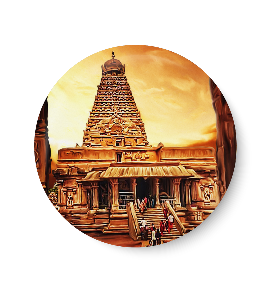 Thanjavur I Tanjore Big Temple Pin Badge – Peacockride