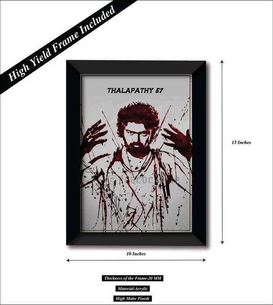 Thalapathy 67 I Vijay I Tamil Cinema Wall Poster / Frames – Peacockride