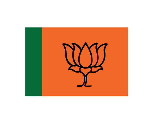 Bharatiya Janata Party I BJP I Flag Bike Sticker – Peacockride