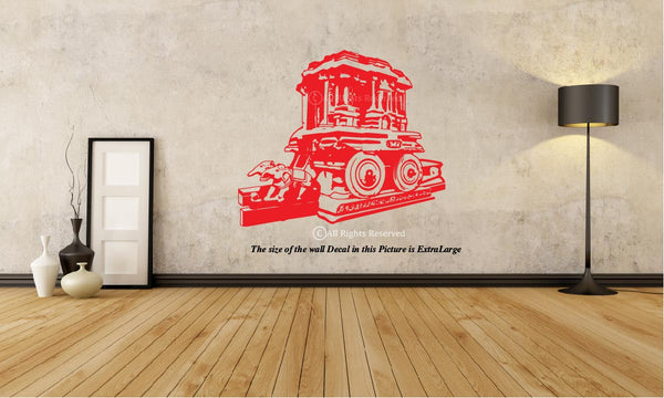 Stone Chariot-Hampi I Indian Classical Wall Decal – Peacockride