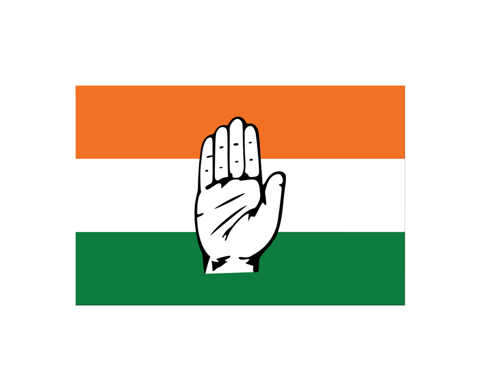 Indian National Congress Party I INC I Flag Bike Sticker – Peacockride