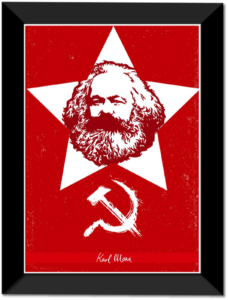 Karl Marx Wall Poster / Frame – Peacockride