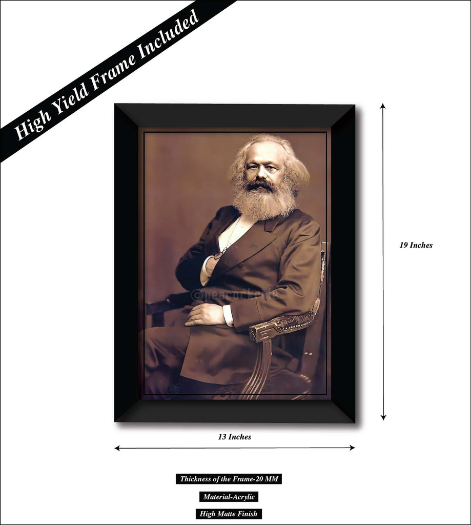 Karl Heinrich Marx I Karl Marx I German Philosopher I Wall Poster / Fr ...